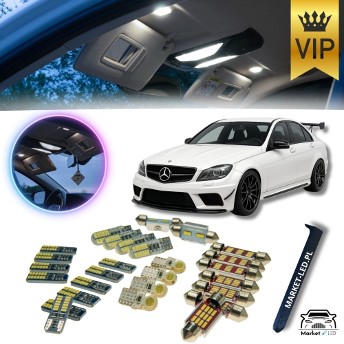 MERCEDES C W204 SEDAN - Zestaw Oświetlenie wnętrza LED! VIP